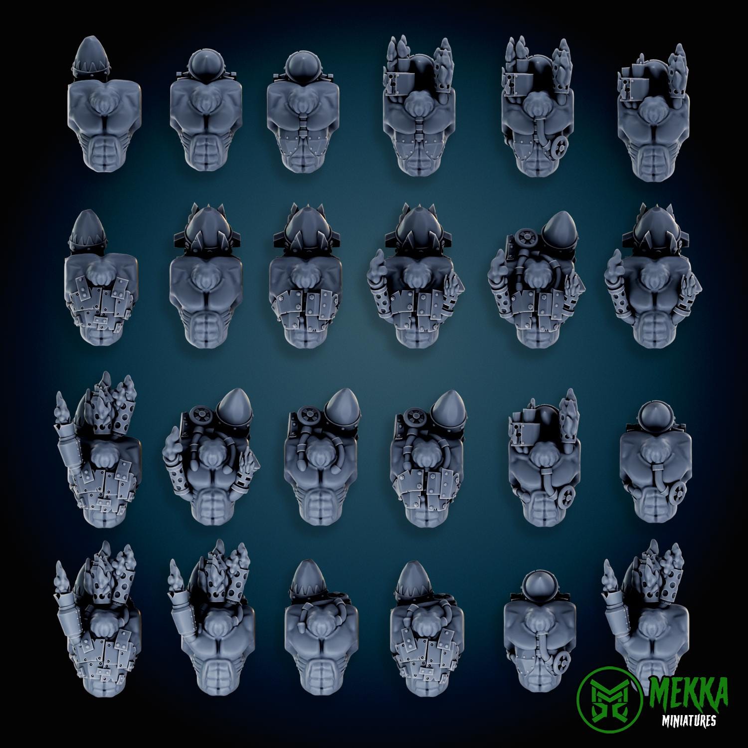 Modular Bionic Cybork Torsos and Legs! Space-Faring Orkish Menace Scul – TerrainForgeStudio